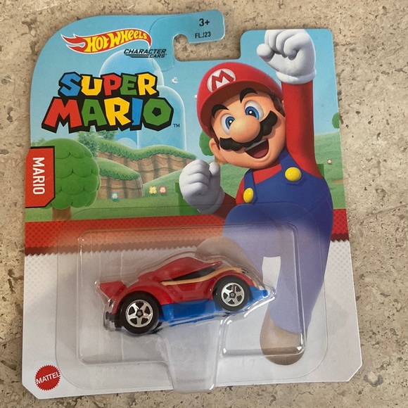 Toys | Hot Wheels Super Mario Character Cars Mario | Poshmark